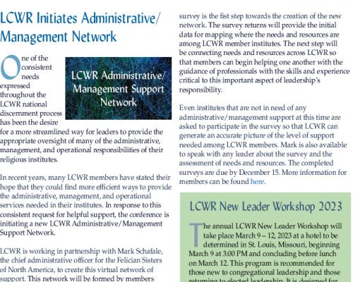 LCWR Publications | LCWR